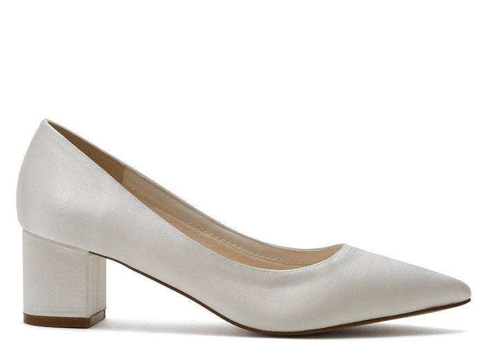 May - Low Heel Wedding Courts | Georgies Bridal Shoes