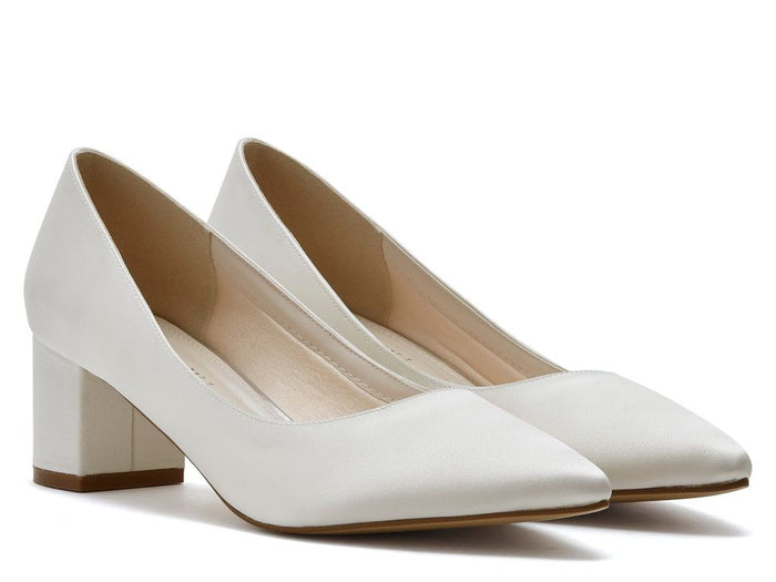May - Low Heel Wedding Courts | Georgies Bridal Shoes